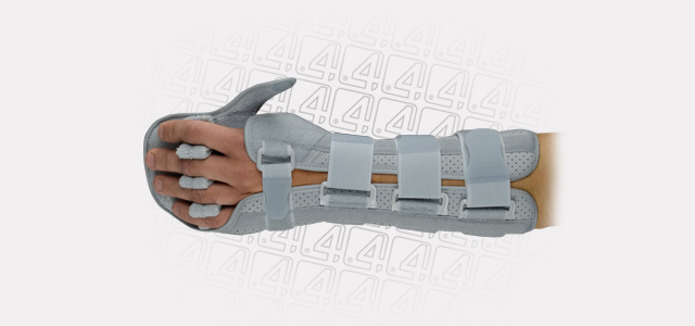 Long Forearm and Hand Brace stabilization