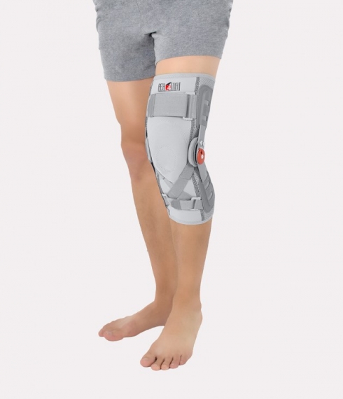 Knee joint brace with splint 1R and support